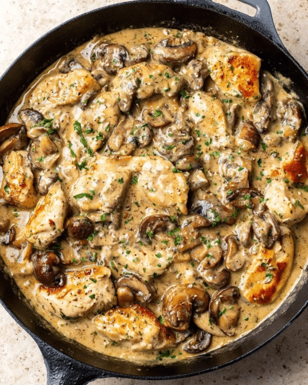 Creamy Chicken Stroganoff Recipe - BasCooking